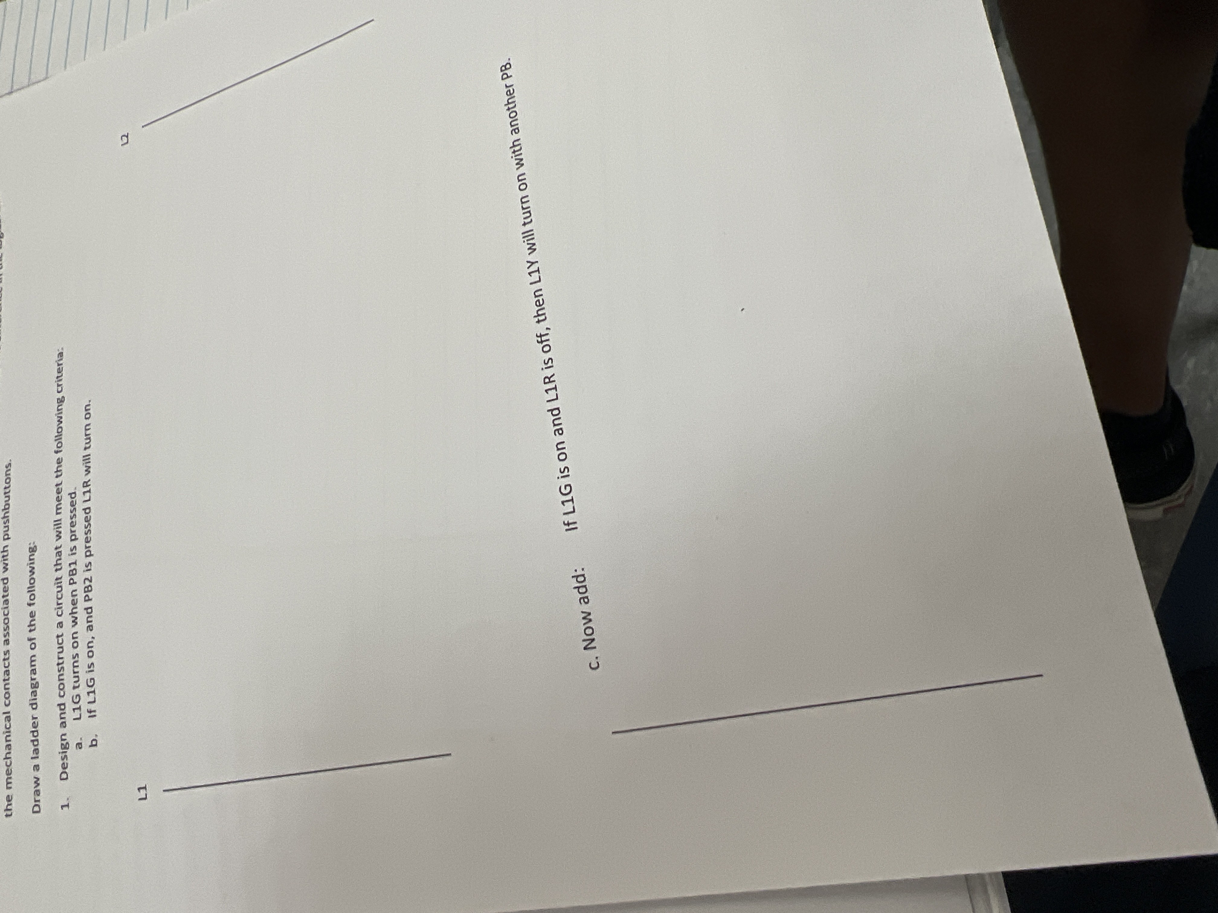 Solved the mechanical contacts associated with pushbuttons. | Chegg.com