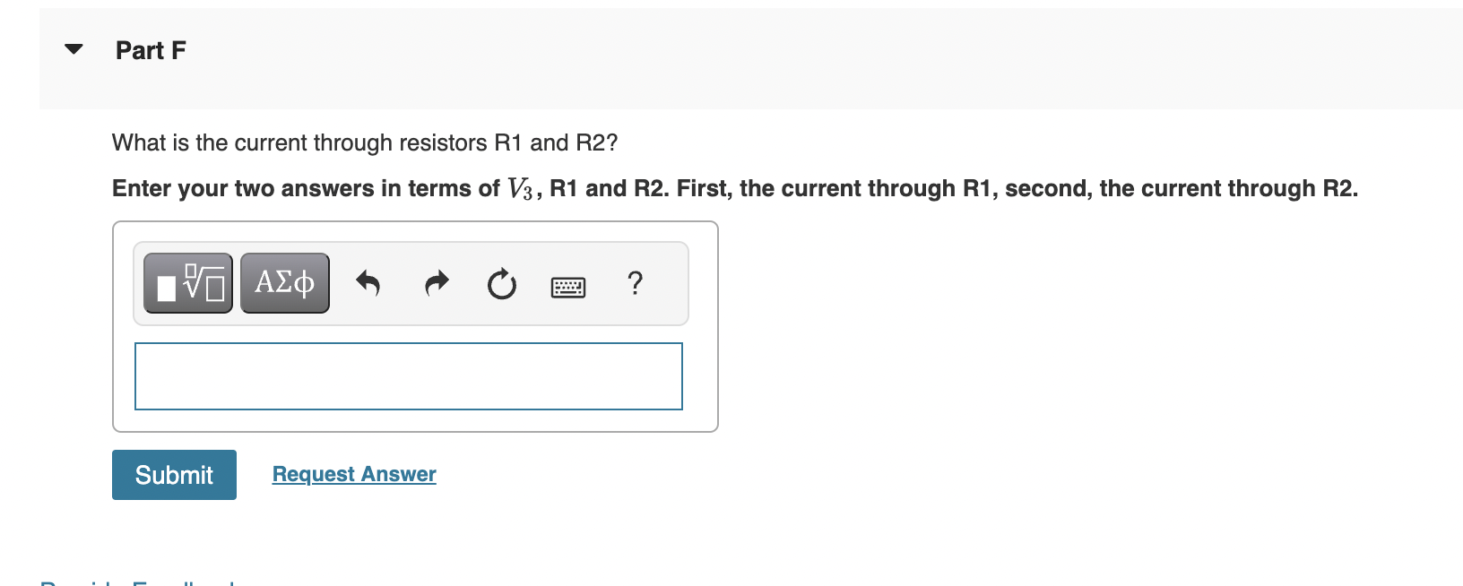 Solved What is the current through resistor R3 ? Enter your | Chegg.com