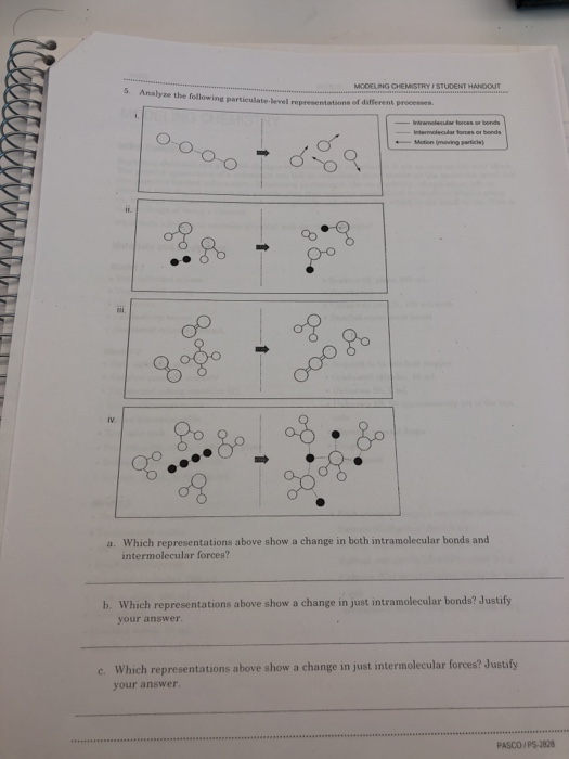 Solved MODELING CHEMISTRY I STUDENT HANDOUT Analyze the | Chegg.com