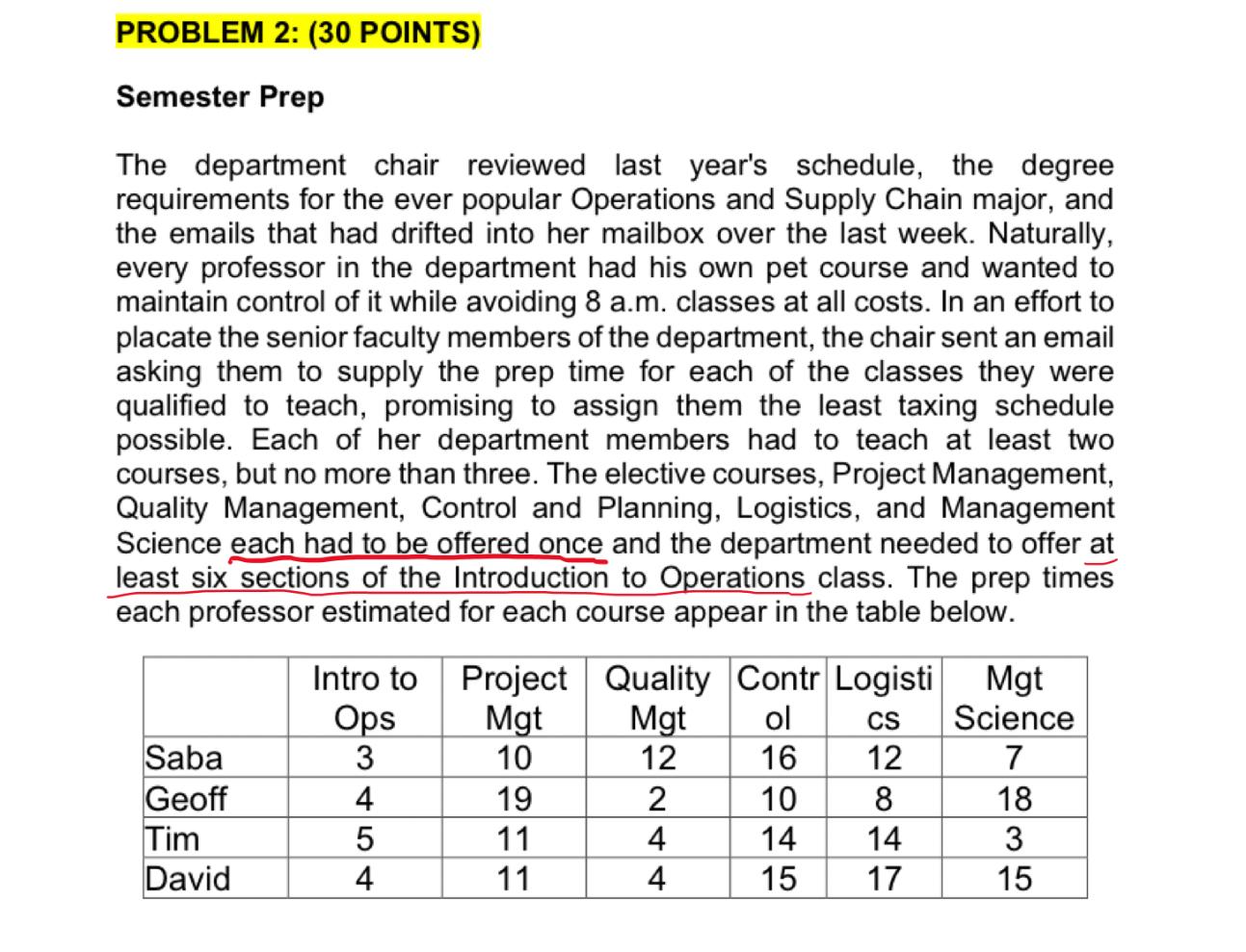 Solved Formulate the mathematical problem a. decision | Chegg.com