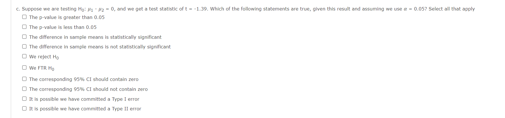Solved Each question below has multiple correct answers, and | Chegg.com
