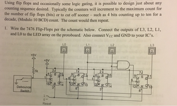 Solved You built a 4-bit decade asynchronous “up” counter. | Chegg.com