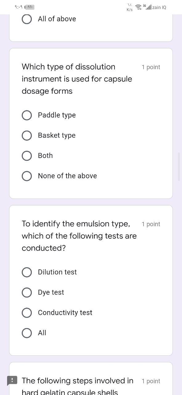 Solved English or wet gum method: 1 point 4 parts volume of | Chegg.com