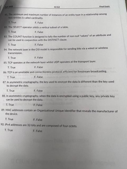 Solved a1. The minimum and maximum number of instances of an | Chegg.com