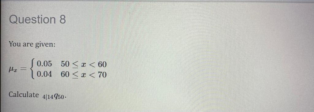 Solved You are given: μx={0.050.0450≤x