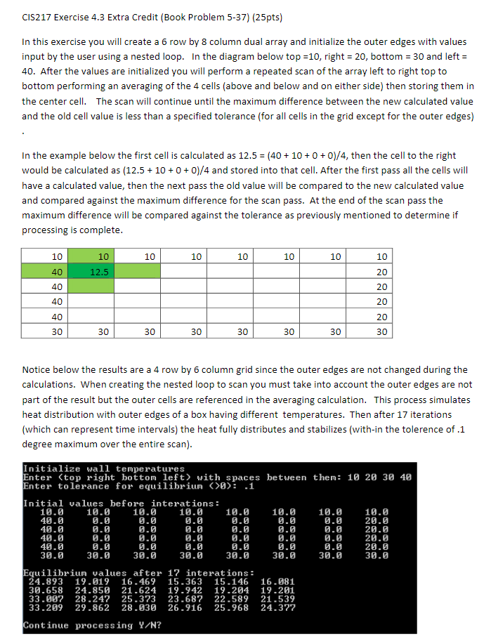 Solved CIS217 Exercise 4.3 Extra Credit (Book Problem 5-37) | Chegg.com
