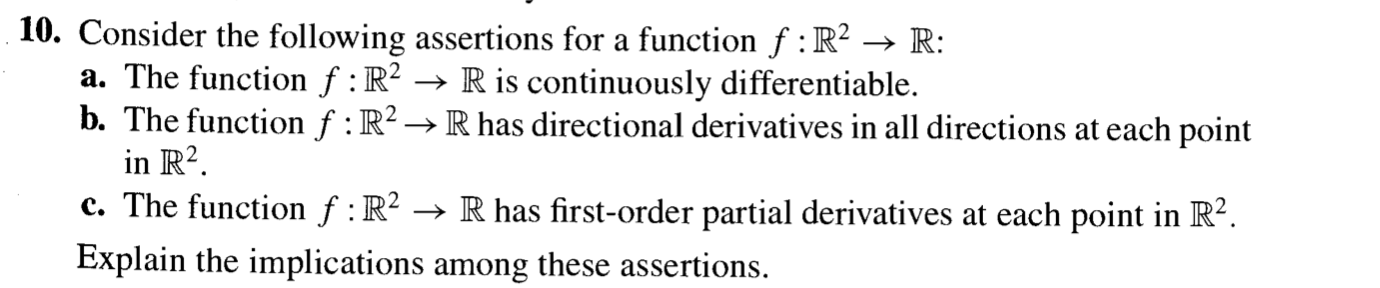 Solved 10. Consider the following assertions for a function | Chegg.com