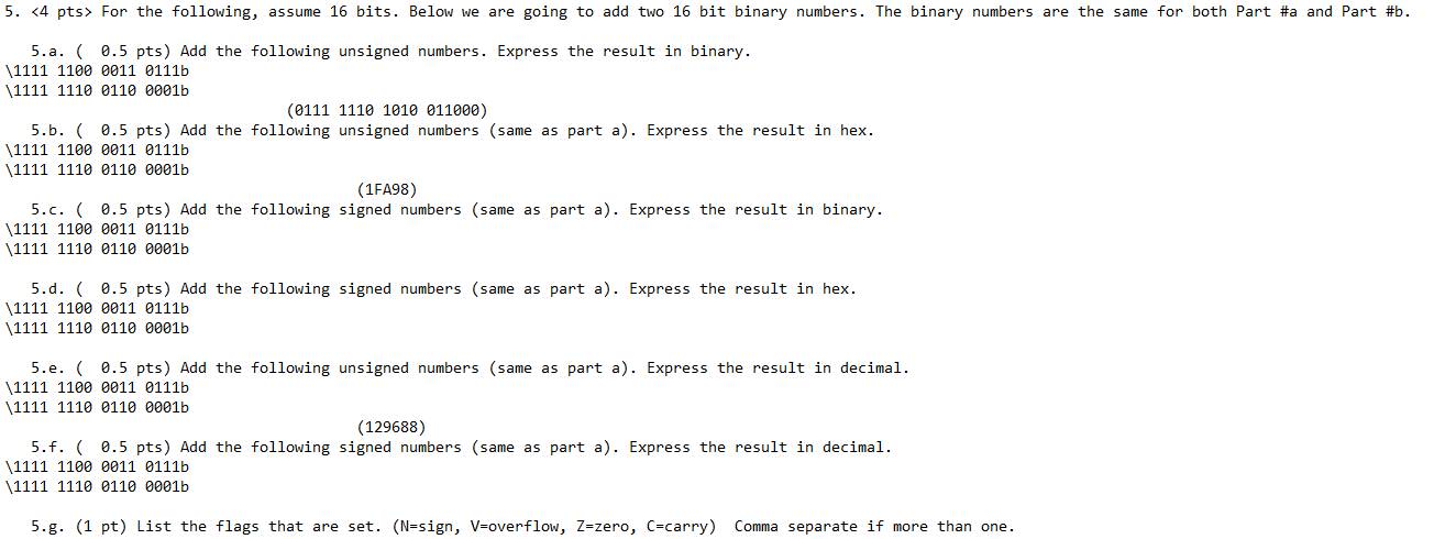 Solved PLEASE ONLY DO PARTS C, D, F & G!!!! Also, please | Chegg.com