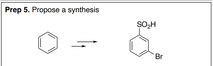 Solved Prep 5. ﻿Propose a synthesis | Chegg.com