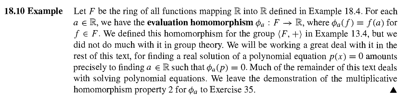 Solved 35. Show that the evaluation map ϕa of Example 18.10 | Chegg.com