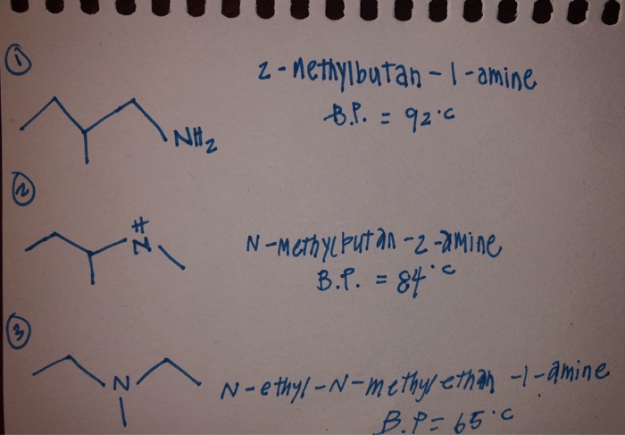 Solved Following amines have the same molecular formula | Chegg.com