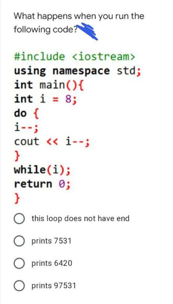 Solved What happens when you run the following code? | Chegg.com