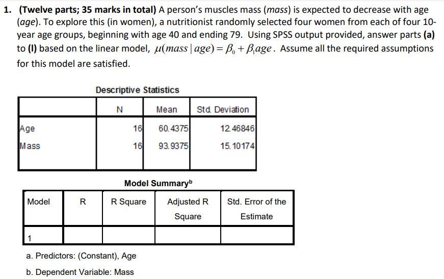 Solved ANOVA Model Sum of df Mean Square F Sig. Squares | Chegg.com