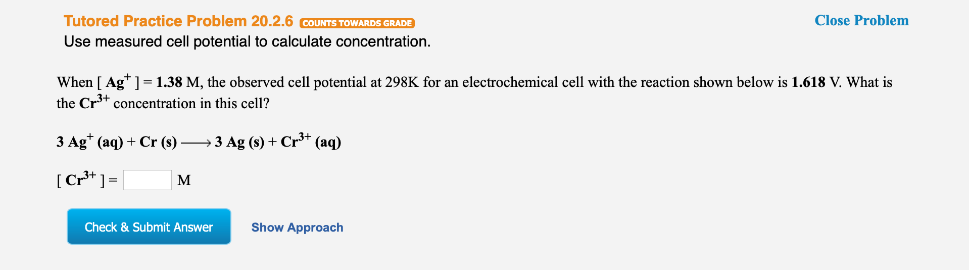 Solved Close Problem Tutored Practice Problem 20.2.6 COUNTS | Chegg.com