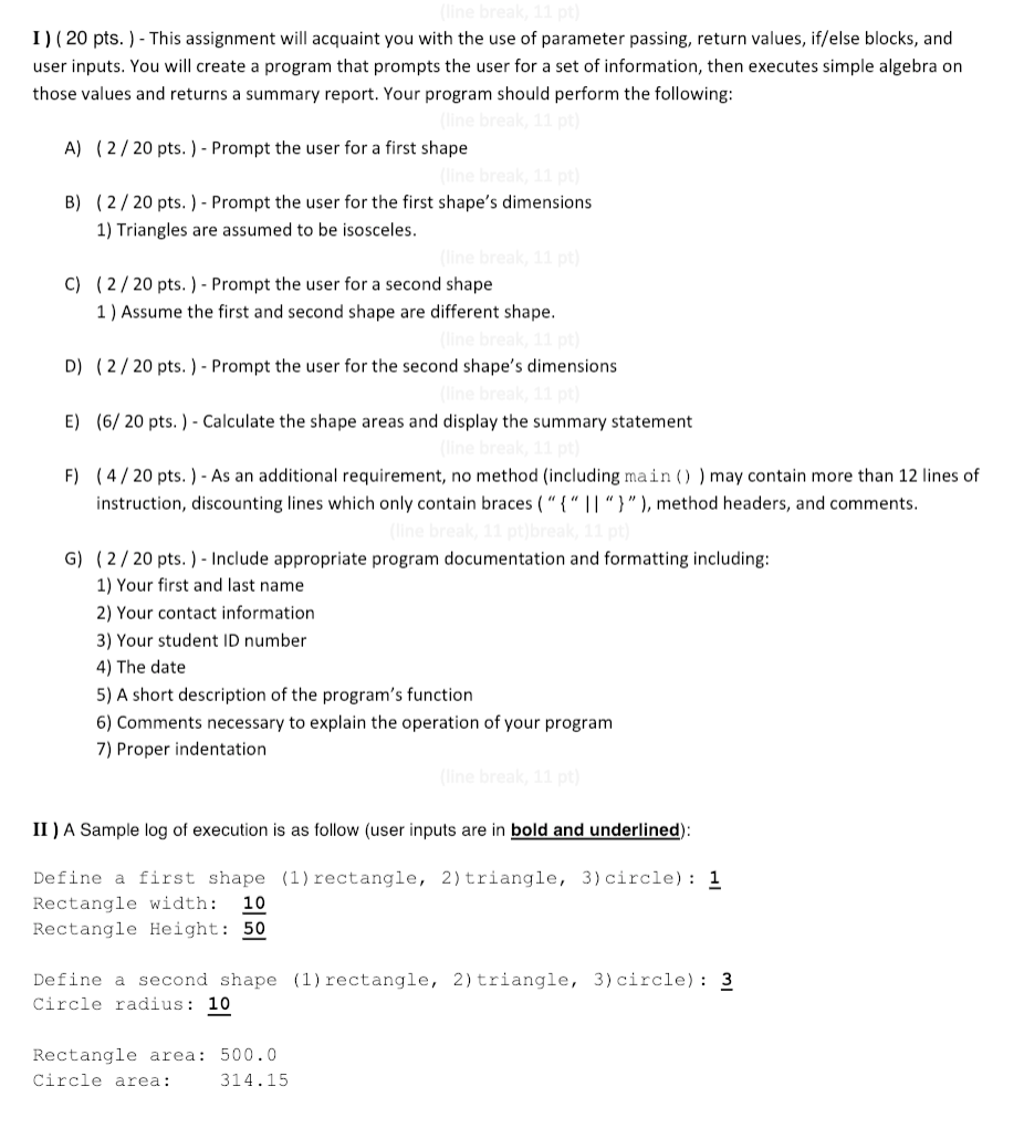 Solved I) (20 pts.) - This assignment will acquaint you with | Chegg.com
