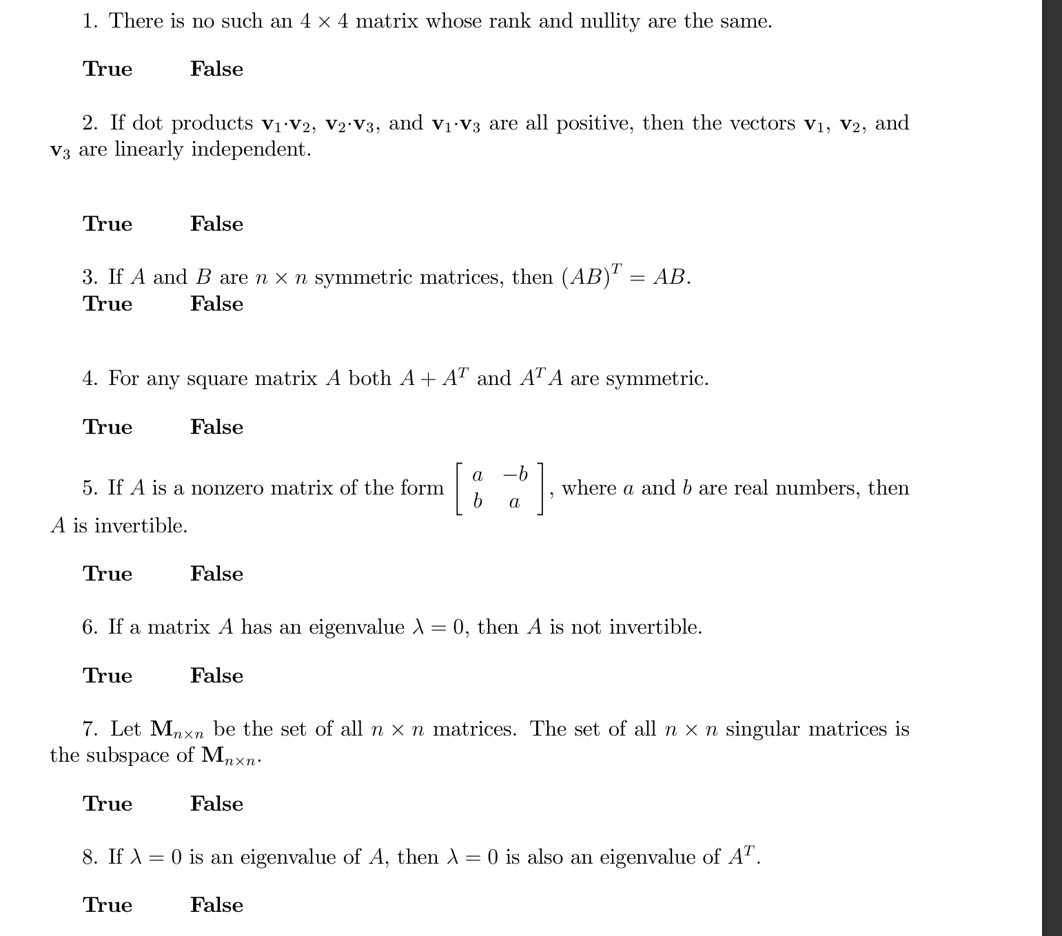 Solved There is no ﻿such an 4×4 ﻿matrix whose rank and | Chegg.com