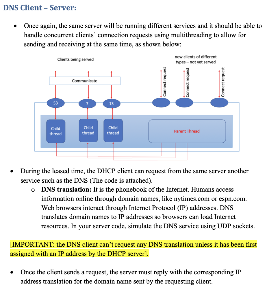O Advance IP services (DHCP and DNS): In your local | Chegg.com