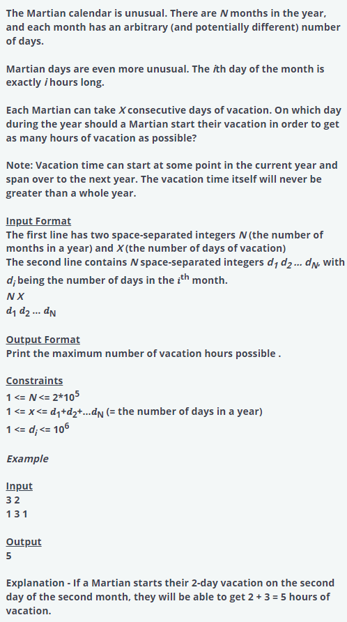 Solved The Martian calendar is unusual. There are N months | Chegg.com