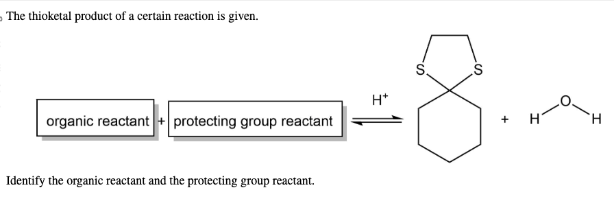 Solved The thioketal product of a certain reaction is given. | Chegg.com
