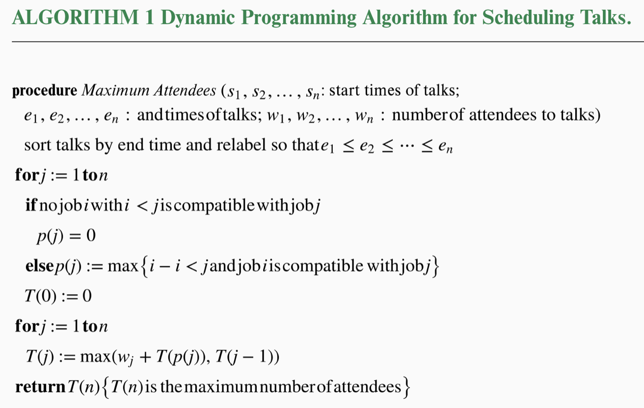 Use Algorithm 1 from Example 6 in 8.1 (weighted task | Chegg.com