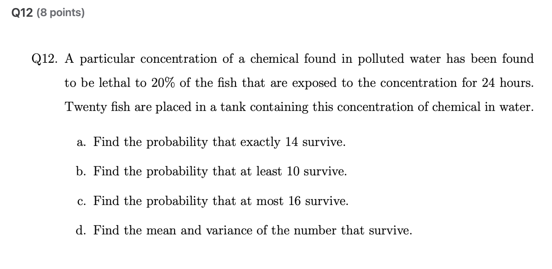Solved Q12. ﻿A particular concentration of a chemical found | Chegg.com