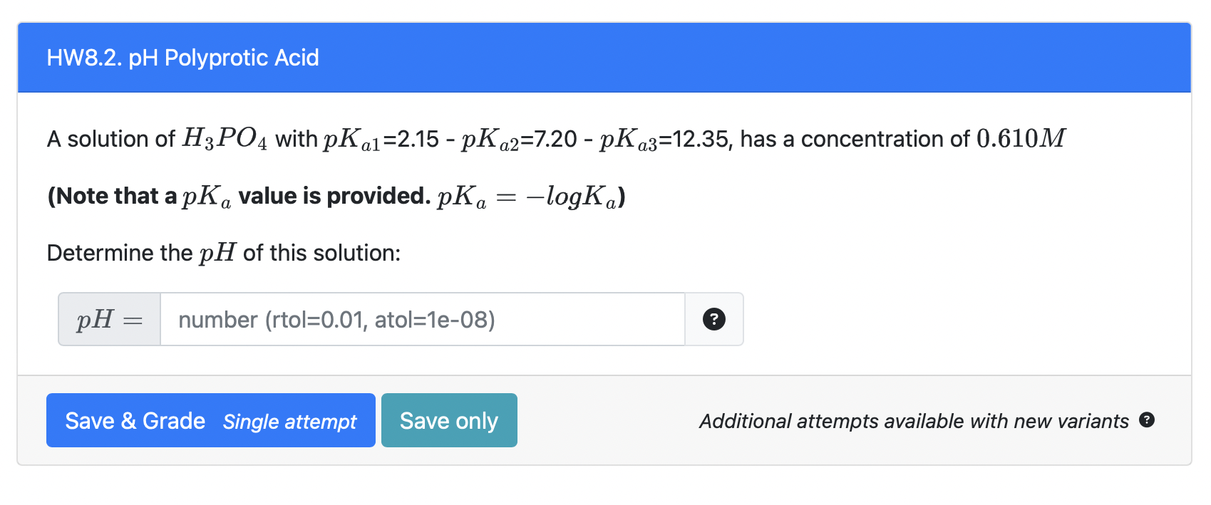 Solved A solution of H3PO4 with | Chegg.com