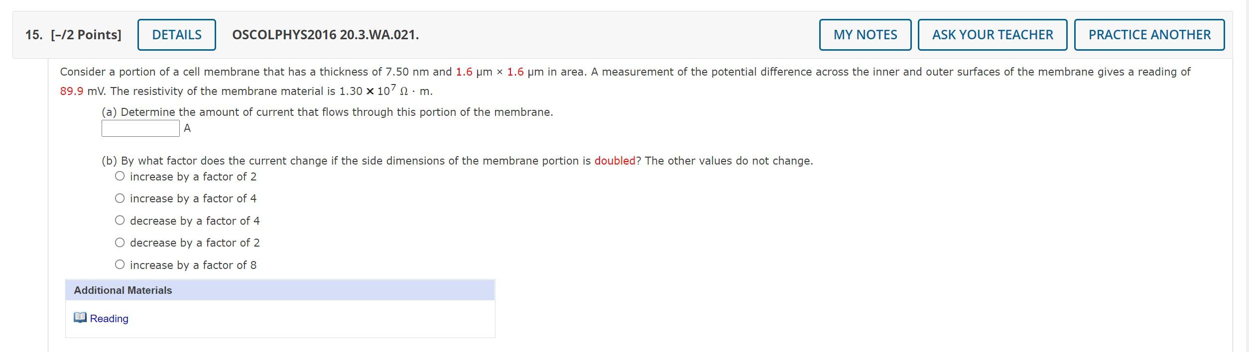 Solved 11 2 Points Details Oscolphys2016 20 6 P 090 My