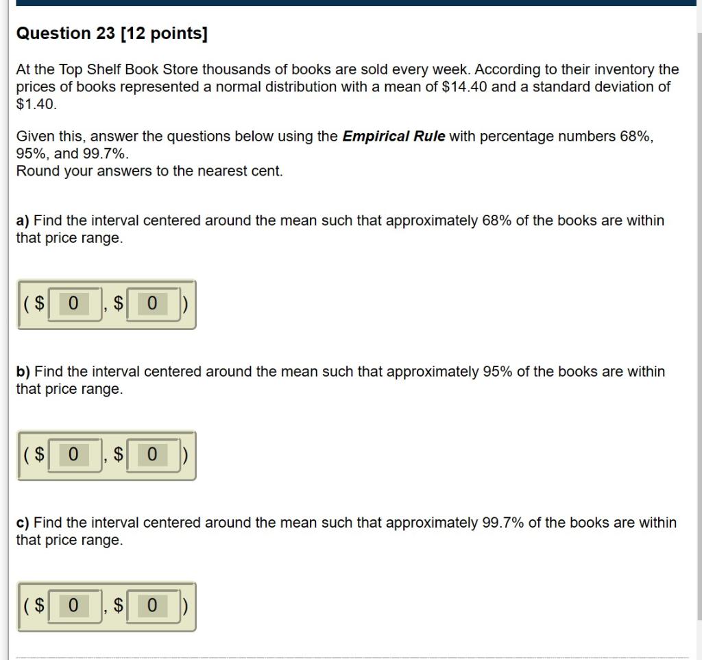 Solved At the Top Shelf Book Store thousands of books are | Chegg.com