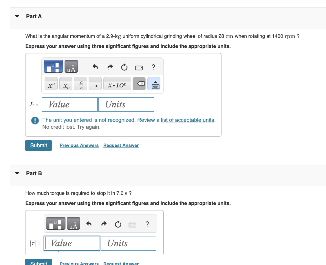 Solved What is the angular momentum of a 2.9−kg uniform | Chegg.com