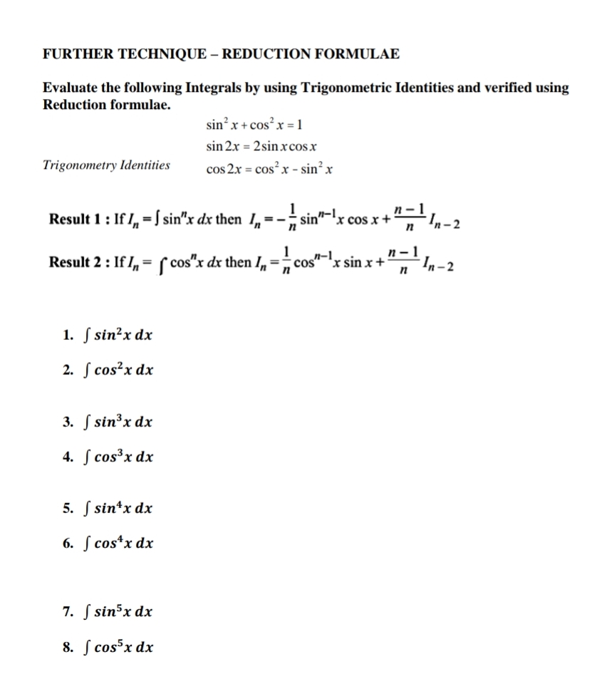 Solved Evaluate the following Integrals by using | Chegg.com
