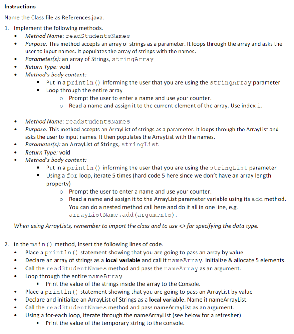 Solved Description You will be using the Eclipse IDE for | Chegg.com