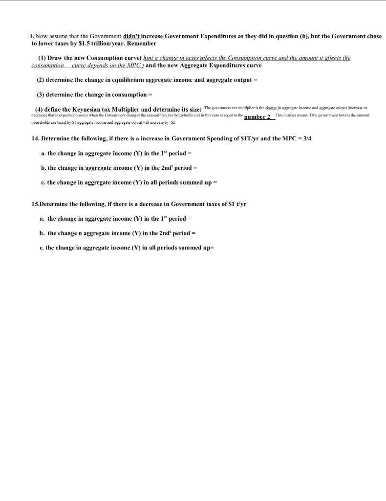 Solved 45° line a. define the MPC and determine its value in | Chegg.com