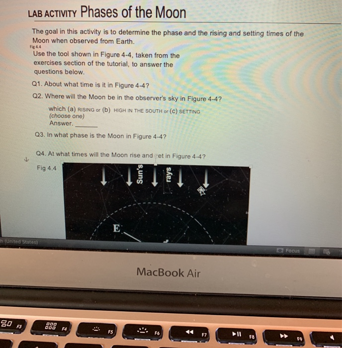 Solved LAB ACTIVITY Phases of the Moon The goal in this | Chegg.com