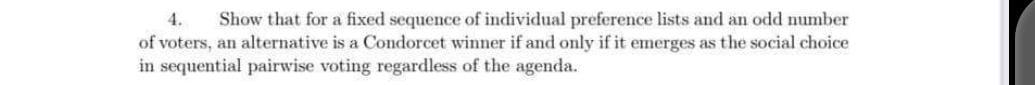 Solved 4. Show that for a fixed sequence of individual | Chegg.com