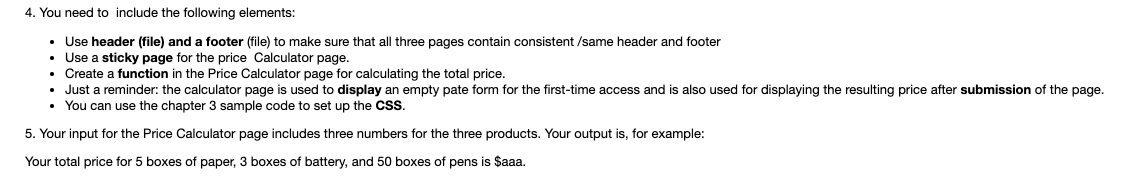 Purpose: Practice the creation of a dynamic Website | Chegg.com