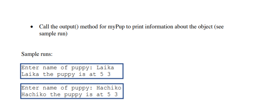 Solved Step 1: create a Pet class Create a Pet class with | Chegg.com