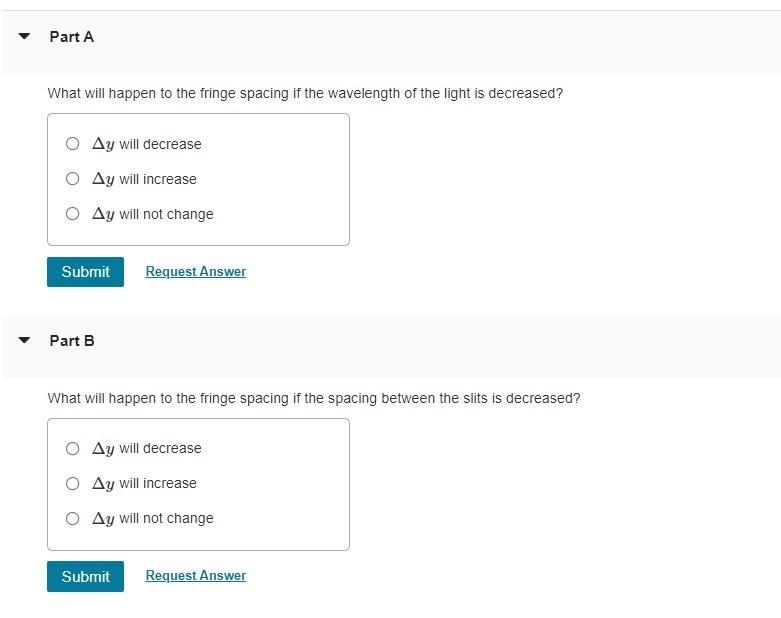Solved (Figure 1) shows the viewing screen in a double-slit | Chegg.com