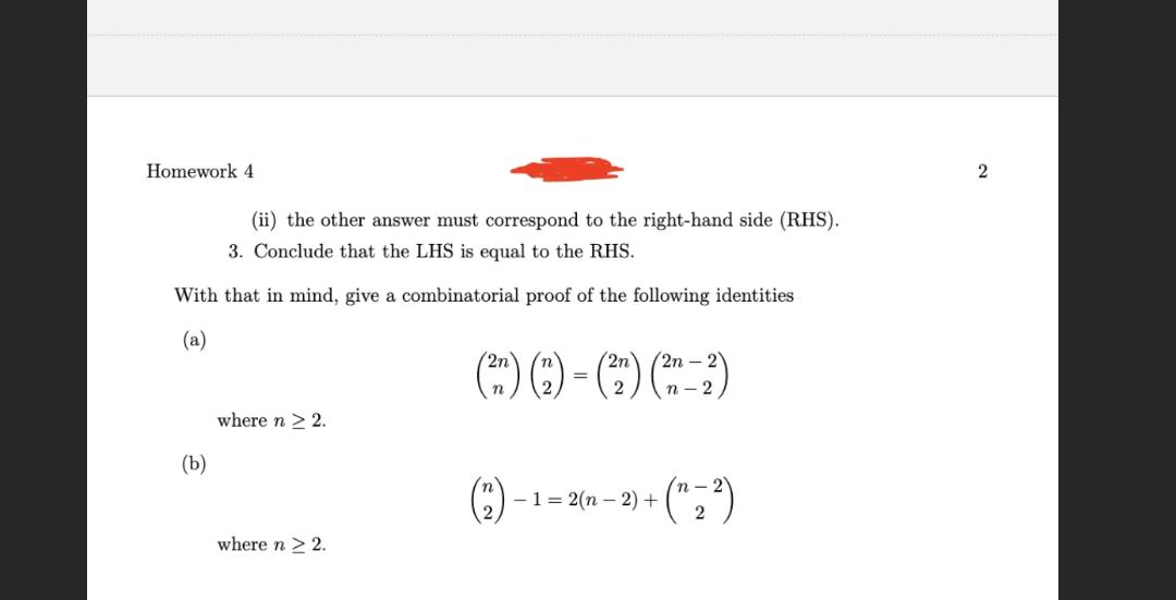 Solved no algebraic manipulations for question 2b.... has to | Chegg.com