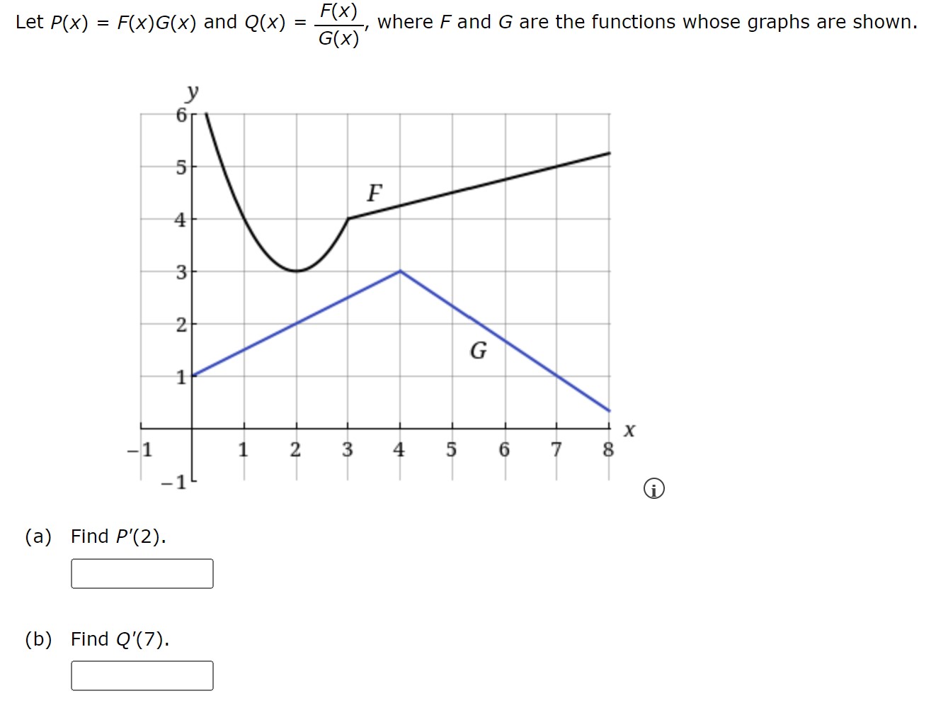 Solved Let P(x)=F(x)G(x) and Q(x)=G(x)F(x), where F and G | Chegg.com