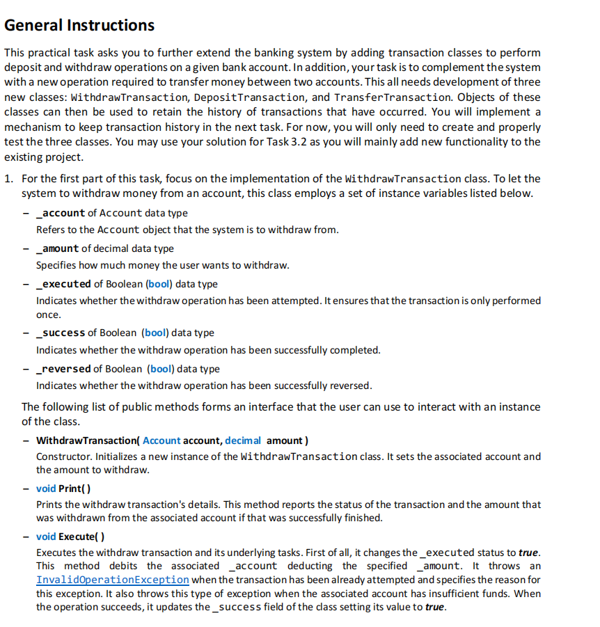Solved General Instructions This practical task asks you to | Chegg.com