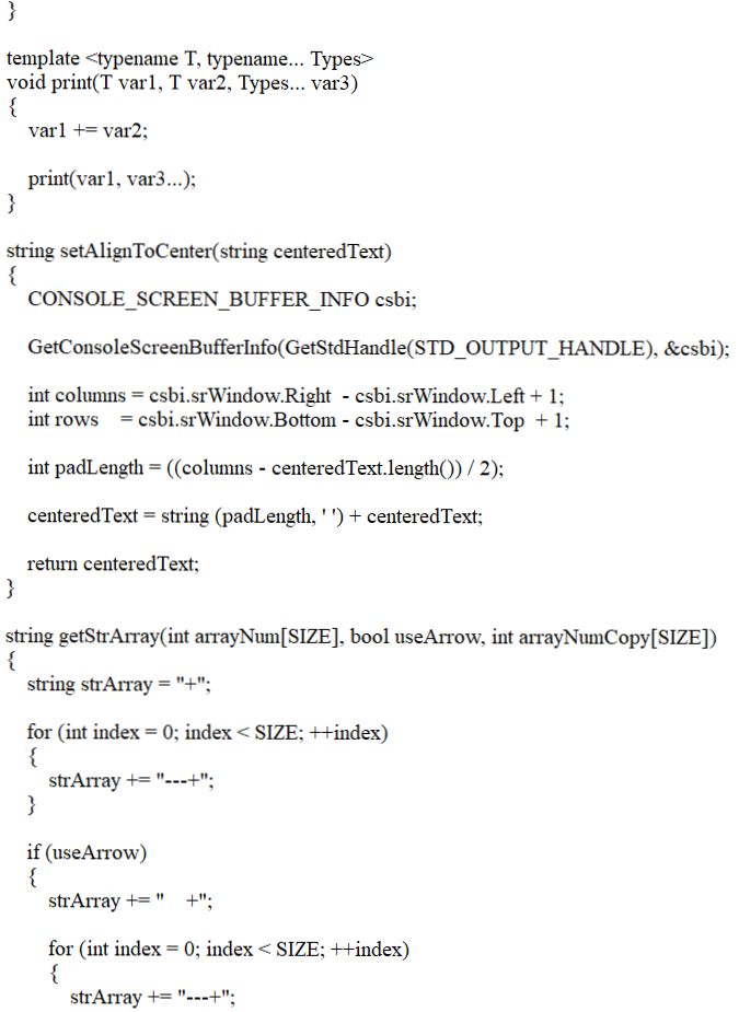 Solved } template void print(T varl, T var2, Types... var3) | Chegg.com