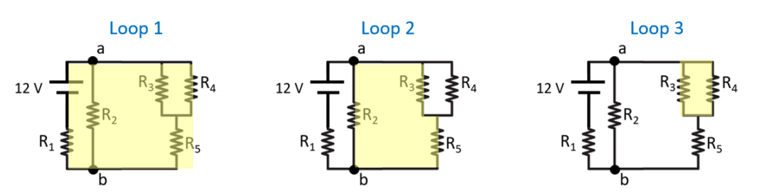Solved write the three kirchhoff's loop equations going | Chegg.com