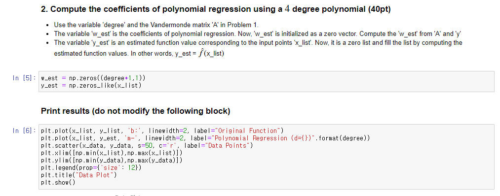 Load Packages In [1] : import numpy as np from | Chegg.com