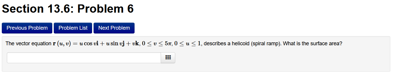 Solved Section 13.6: Problem 6The vector equation | Chegg.com