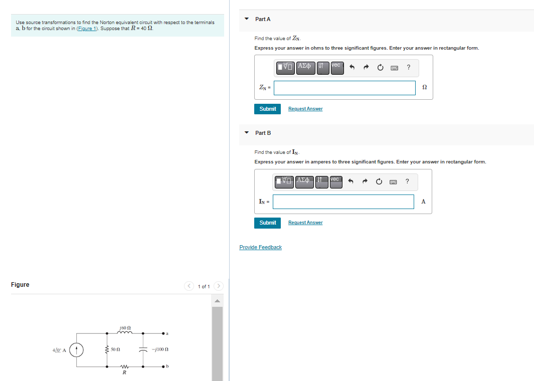 Solved Use source transformations to find the Norton | Chegg.com