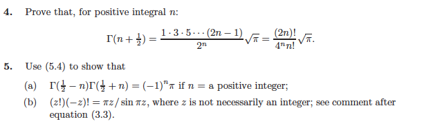 Solved 4. Prove that, for positive integral n: 1 3-5-(2n-1) | Chegg.com