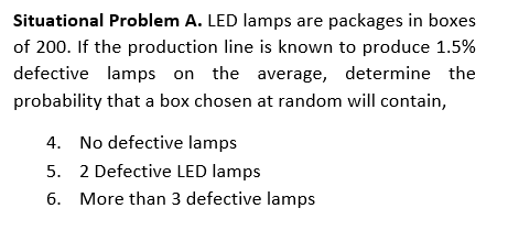 Solved ENGINEERING DATA ANAYLSIS Topic: Probability / | Chegg.com