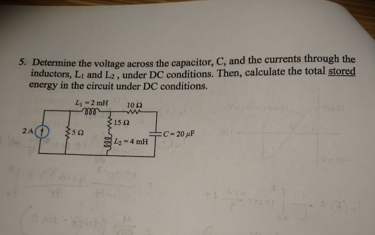 Solved (a) Determine the voltage across the capacitor, C, | Chegg.com