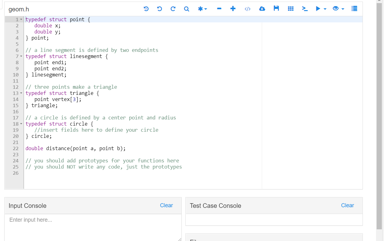 Solved Problem 1: geometry structures 100 pts geom.cc Ca 1 | Chegg.com