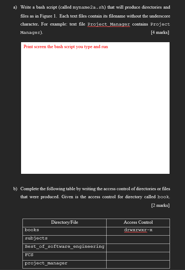 Solved 1. Type the following commands using a text editor | Chegg.com